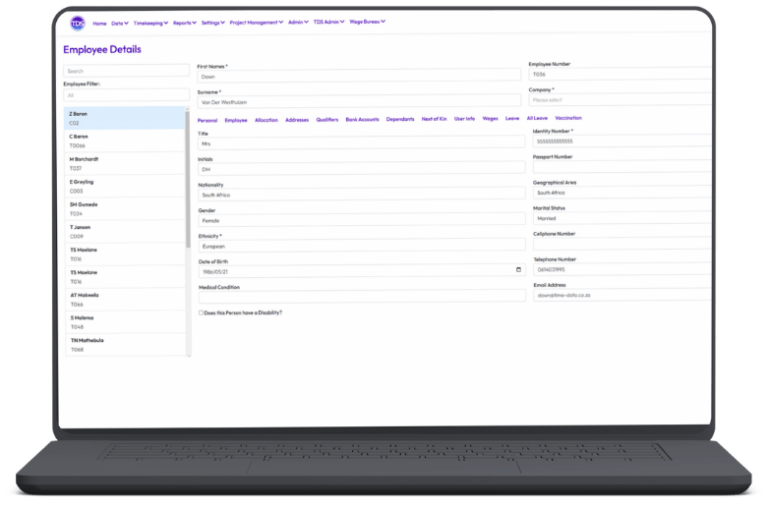 TDS Cloud-Based Time and Attendance Management | Time Data Sequel
